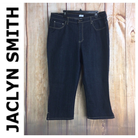 Jaclyn Smith | Jeans | Jaclyn Smith Dark Denim Crop Jean Size 8 | Poshmark